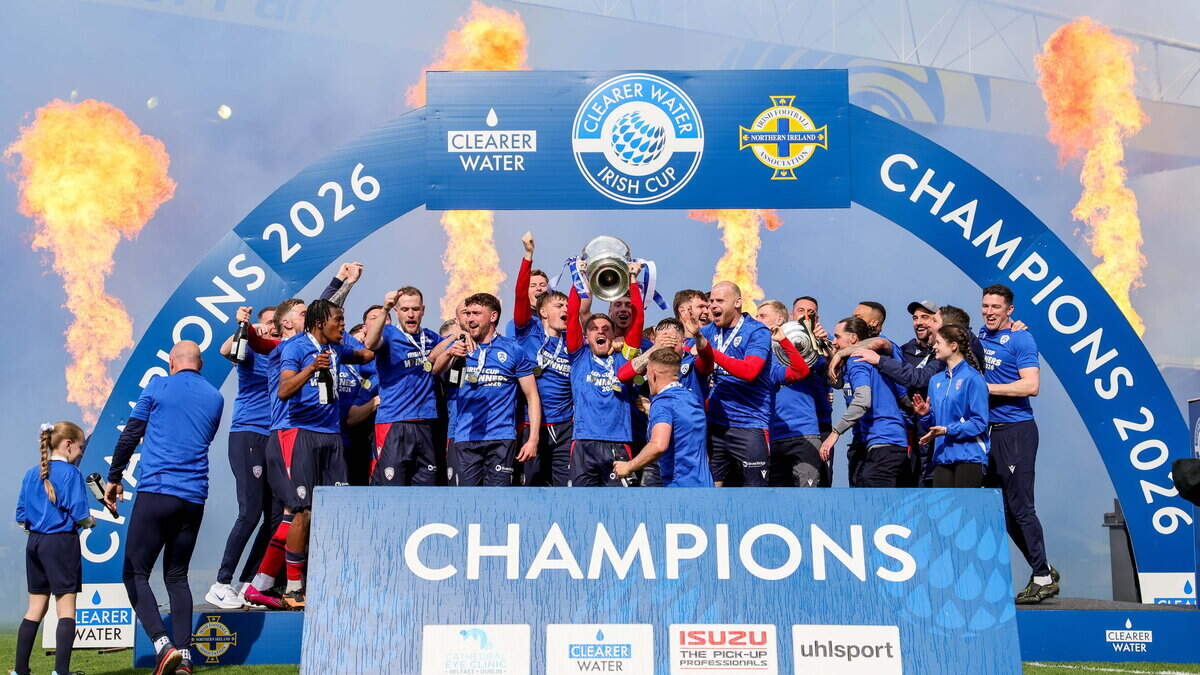 Matthew Shevlin double helps Coleraine clinch seventh Irish Cup with ...