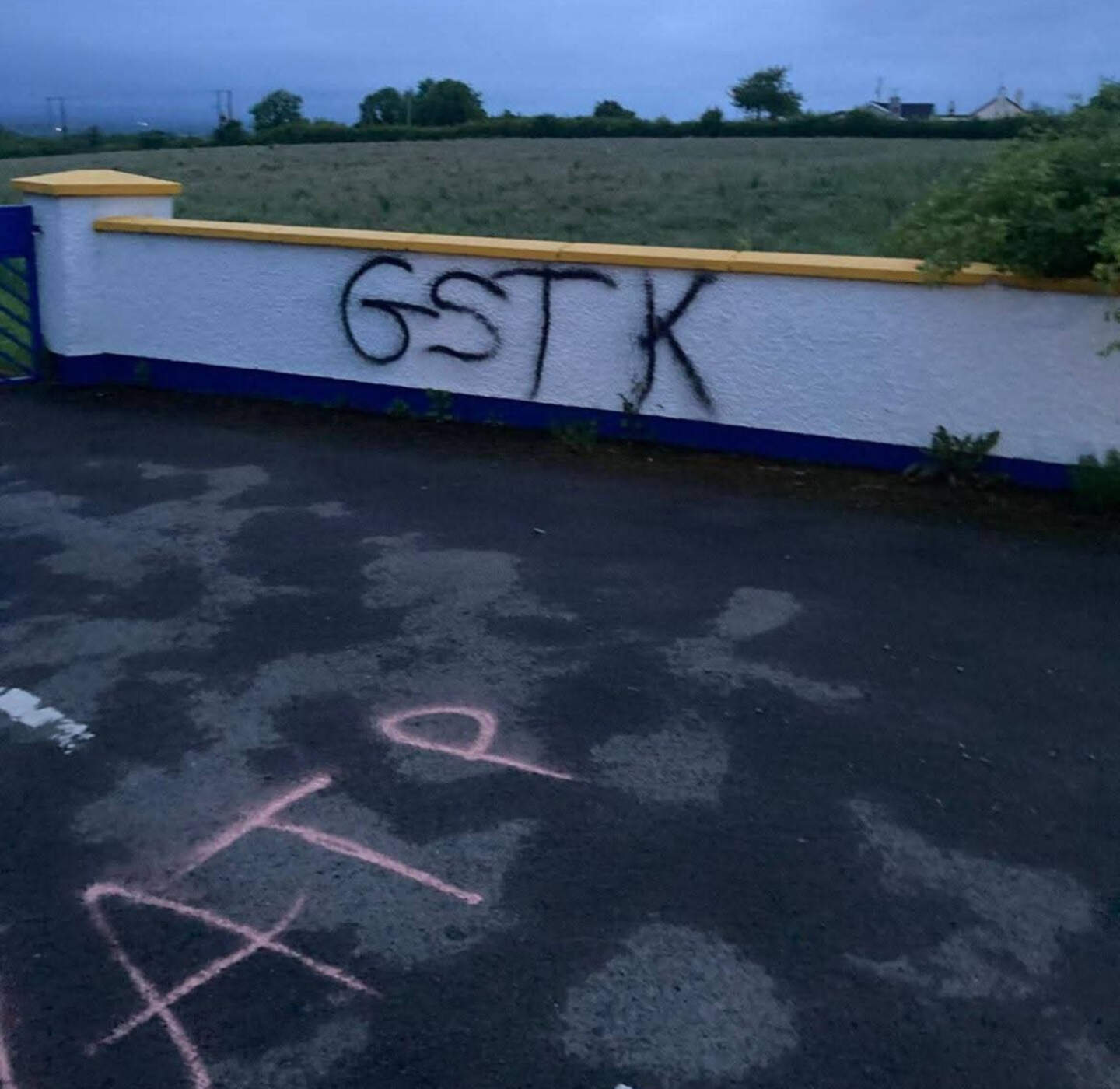 Rasharkin Orange Hall attack: Sectarian graffiti sparks tension ...