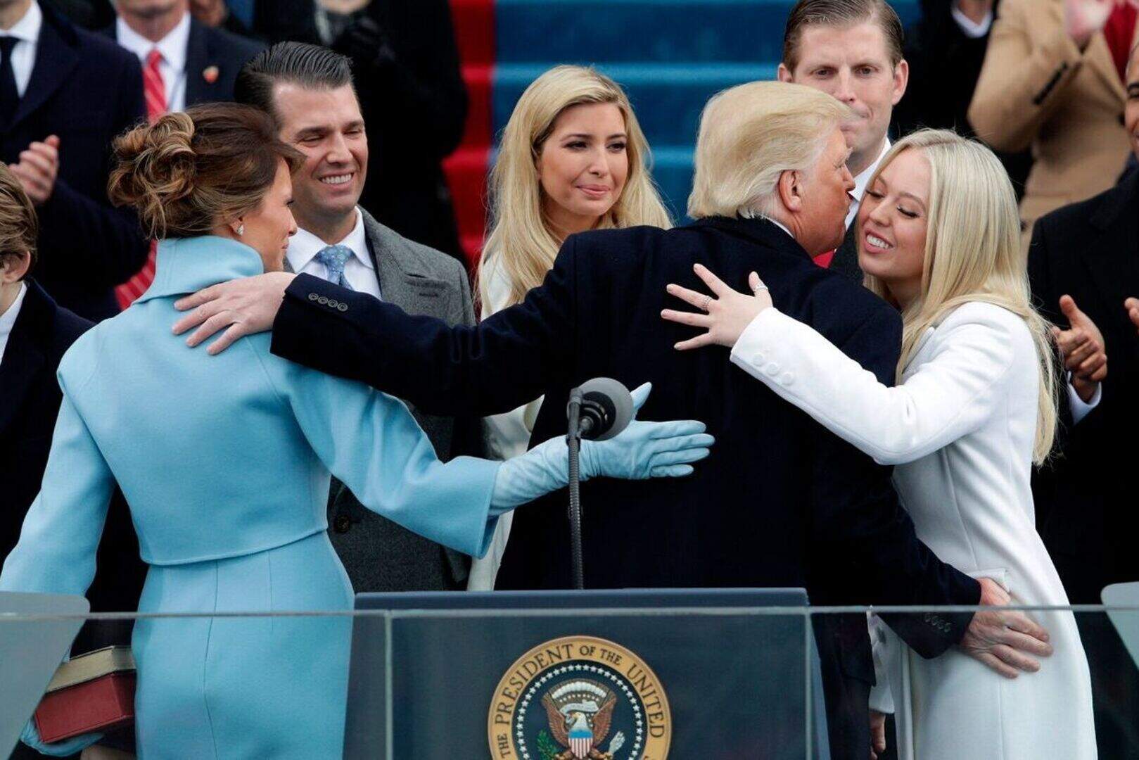 Inauguration: Donald Trump turns on charm during first official act as ...