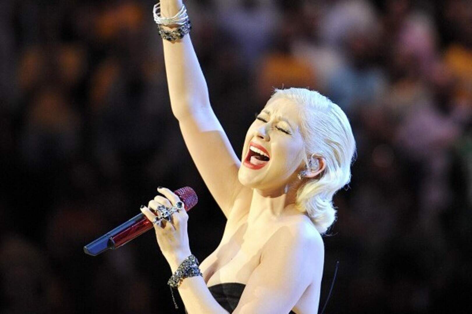 Christina sings anthem at NBA game | Belfast Telegraph