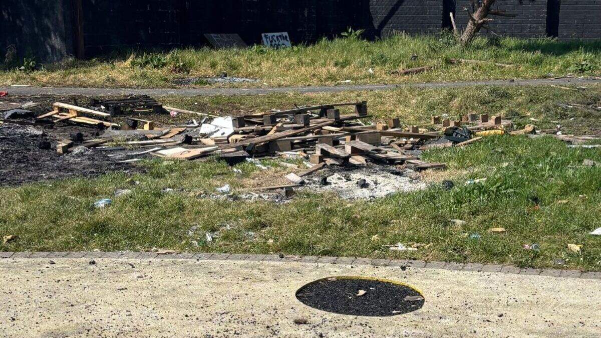 Skipper Street: Bonfire damage to east Belfast playpark branded ...