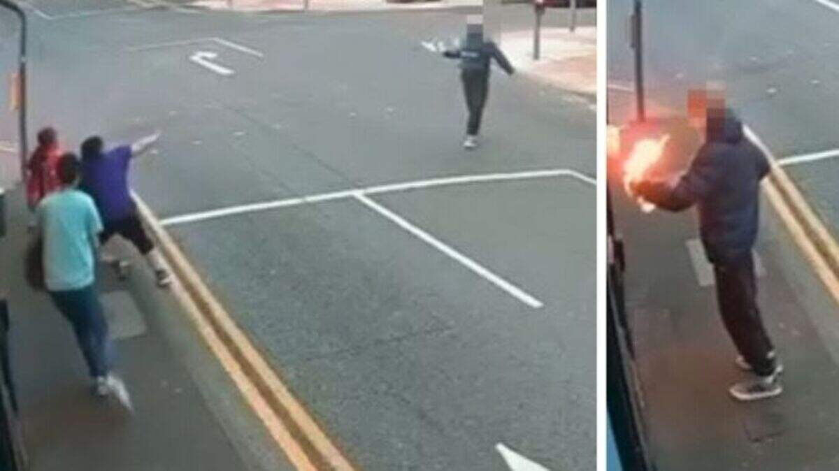 Toby Jug Bar Armagh: CCTV shows petrol bomb attack on Armagh bar as man ...