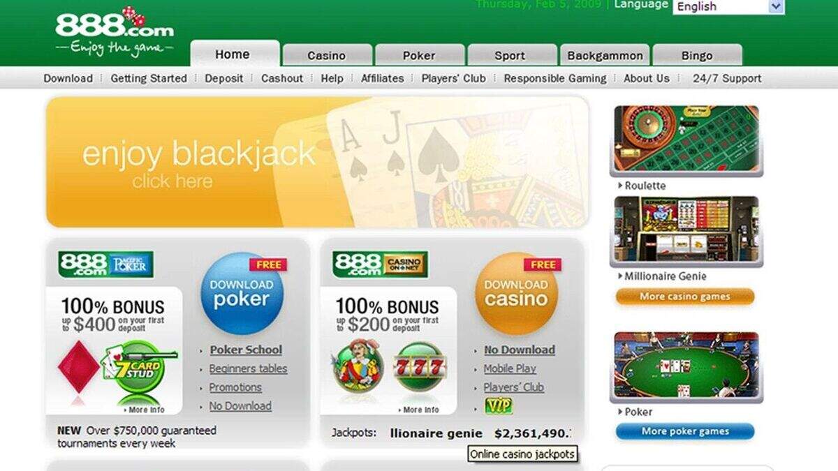 888 sets December sales record despite poker trading woes | Belfast ...