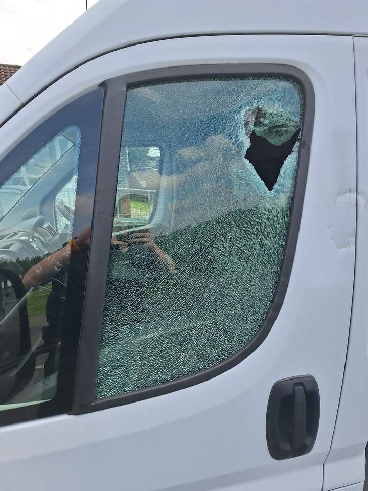 Man arrested after safety camera van windows smashed in Coagh attack ...