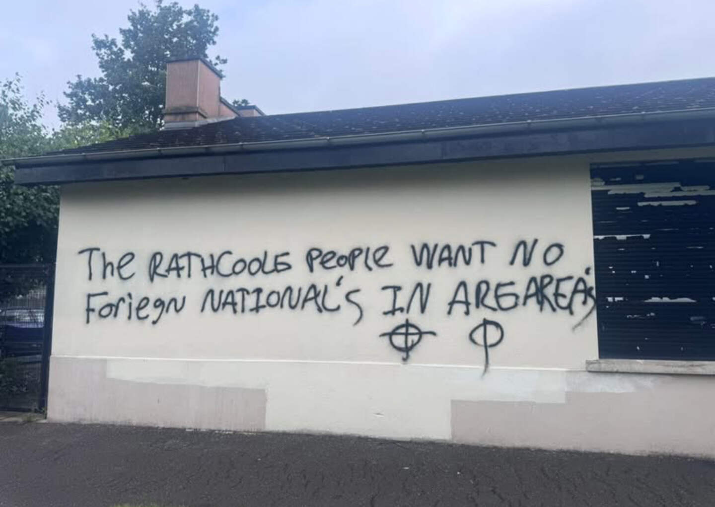 Rathcoole: Young teenager 'sprayed racist graffiti on shop after ...