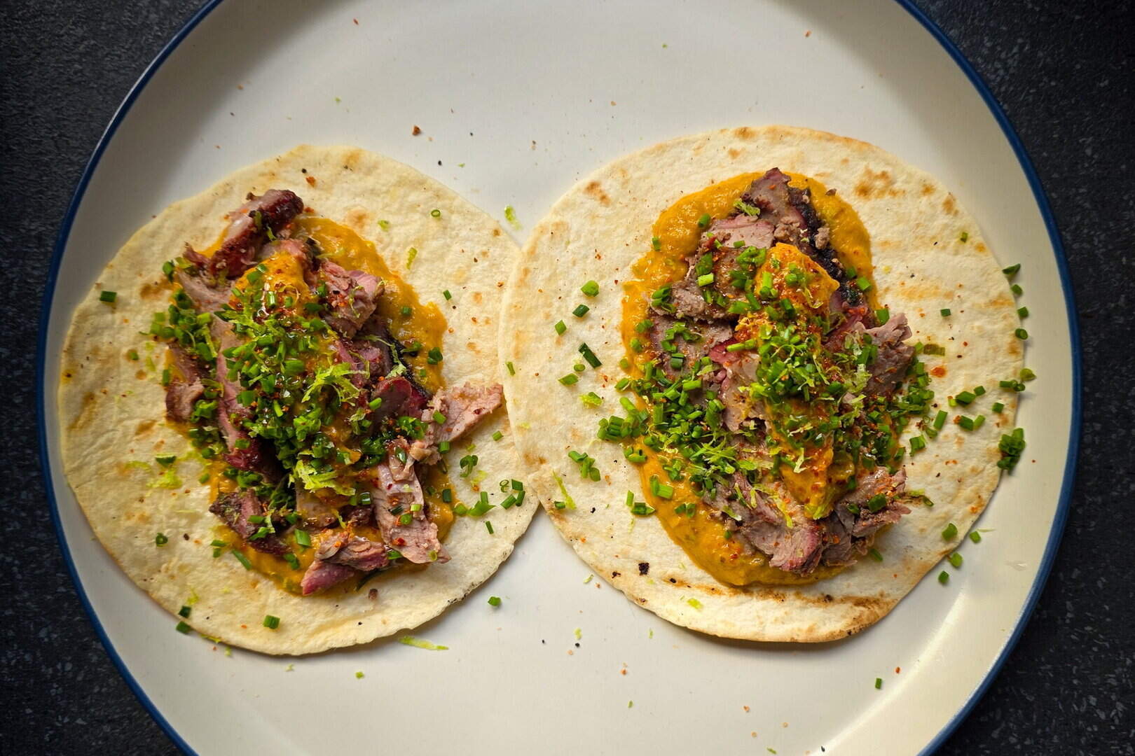 Zesty lamb leg tacos with salsa and chives recipe by John Mulgrew ...