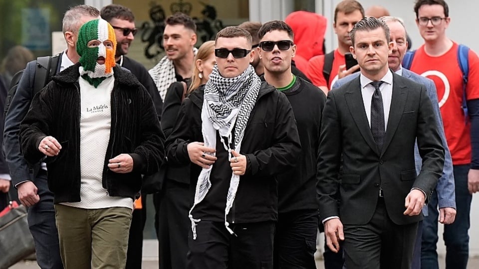 Protesters gather as appeal against decision to throw out Kneecap ...