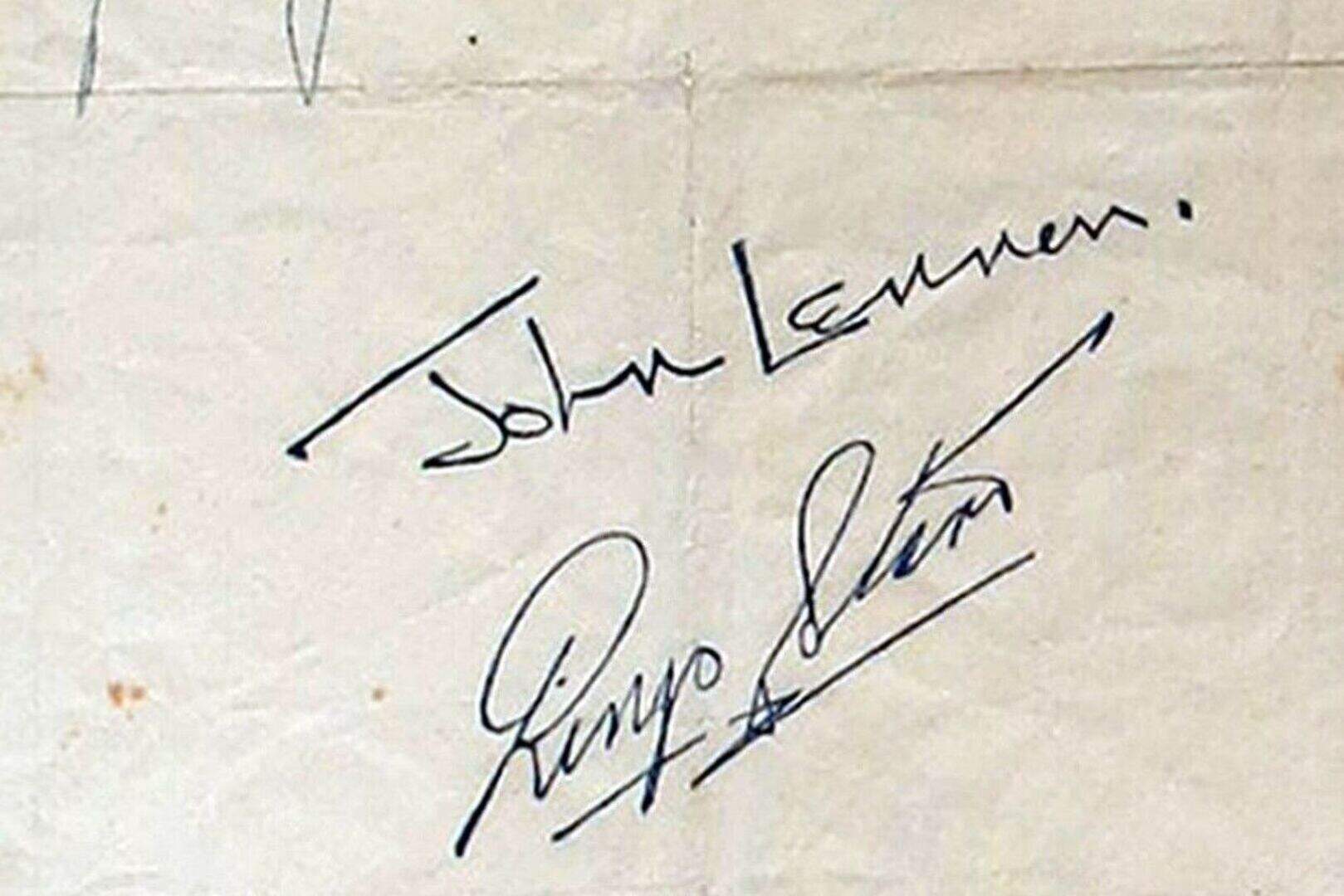 Set of Beatles autographs for sale | Belfast Telegraph