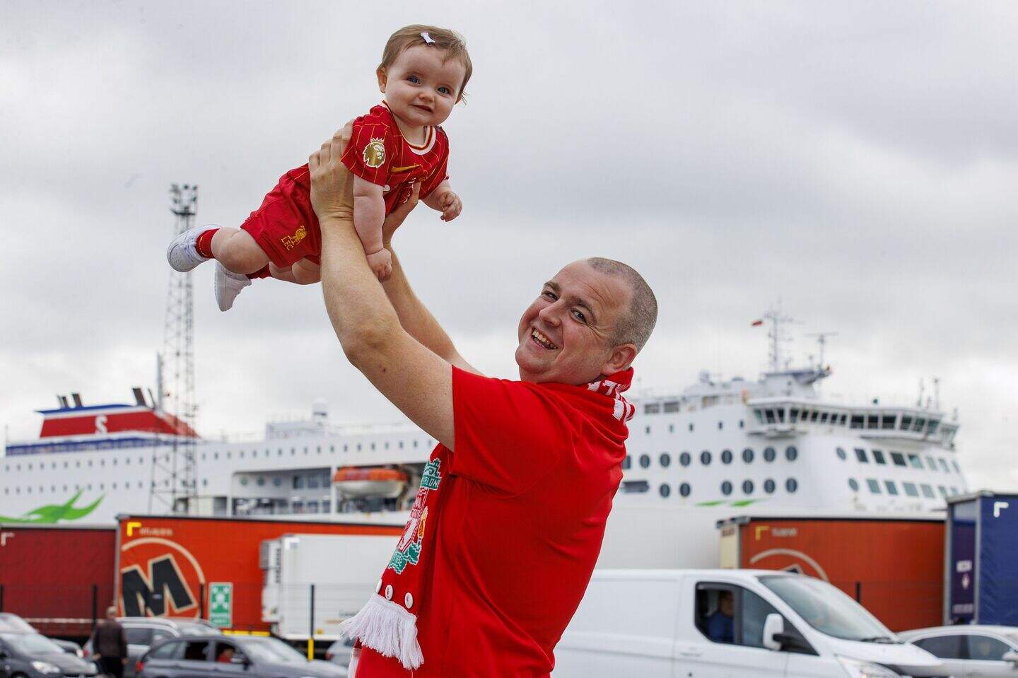 In pictures: Northern Irish Liverpool fans set sail for title-winning ...