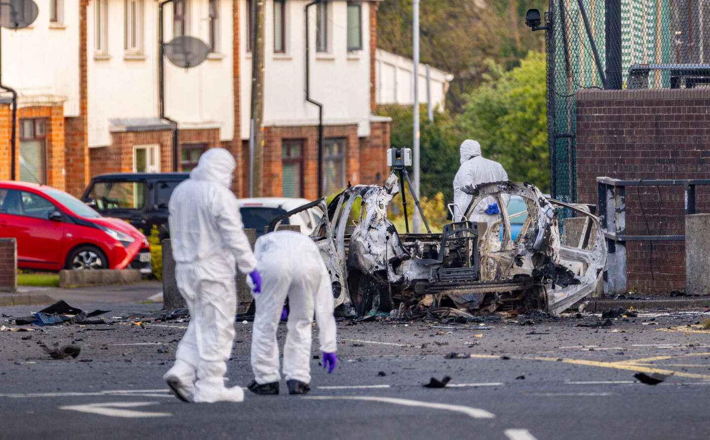 Car explosion at Dunmurry police station: roads closed and major ...