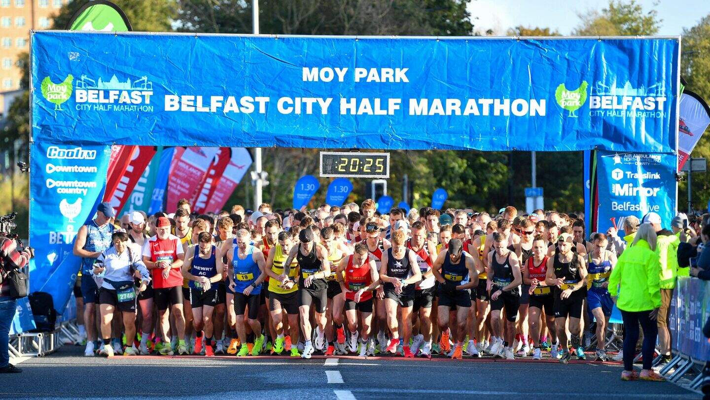 Belfast Half-Marathon produces shock winner as 7,000 take to starting ...