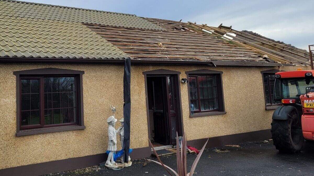 NI couple lose house roof in Storm Éowyn: ‘We were sleeping and were ...