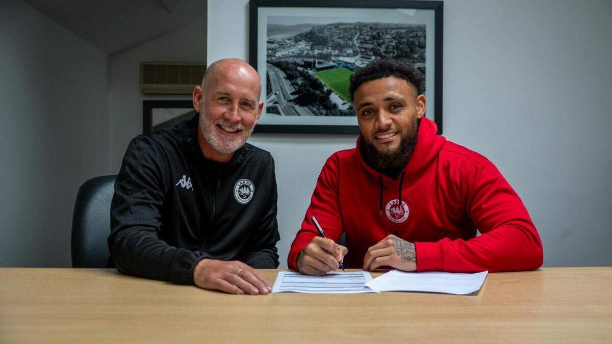Larne manager Gary Haveron excited to unleash new signing’s ‘firepower ...