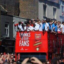 Arsenal celebrate FA Cup victory with parade through streets of London ...