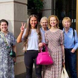 Sorcha Eastwood abseils down Europa as husband attends cancer ...