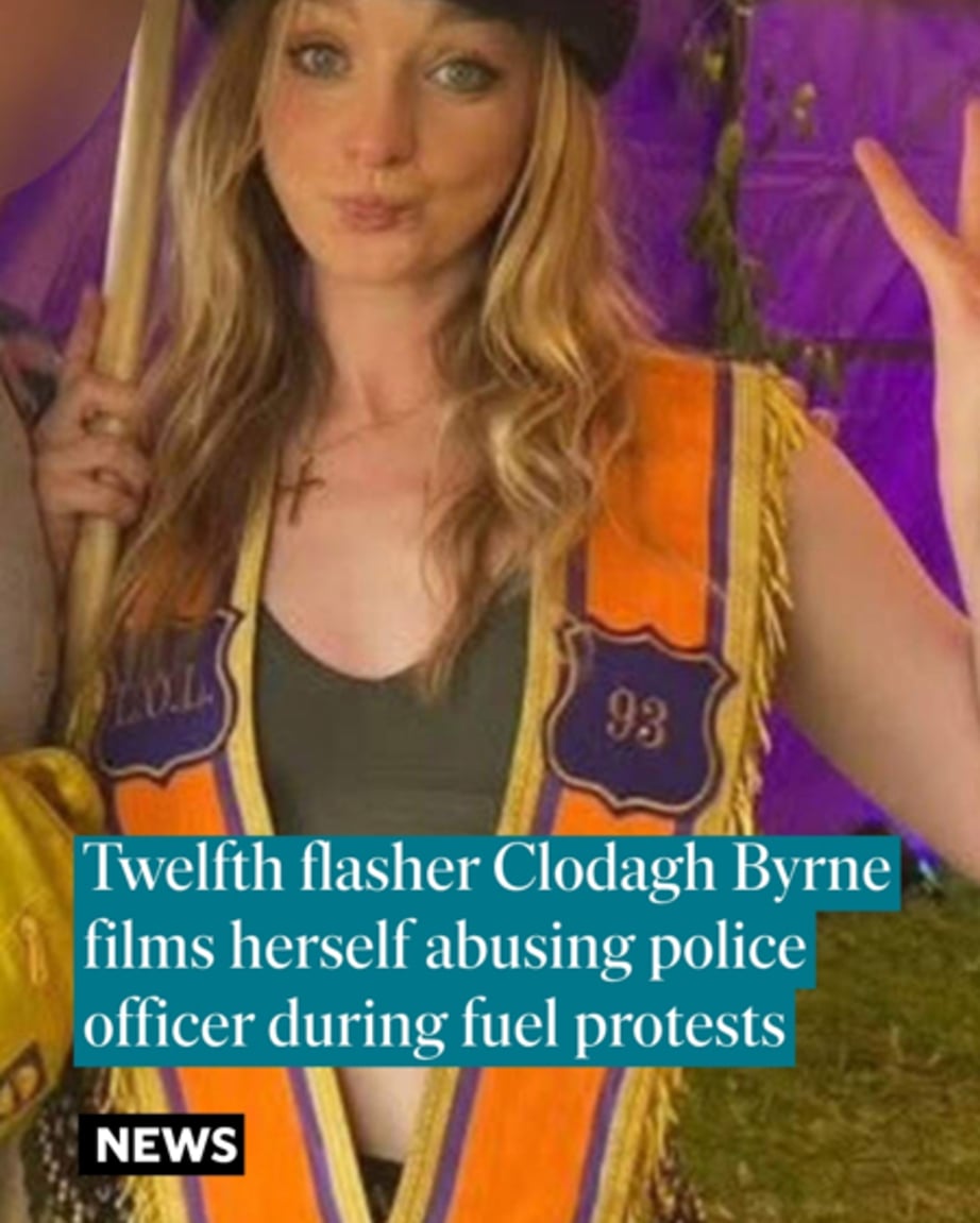 Twelfth flasher Clodagh Byrne films herself abusing police officer ...