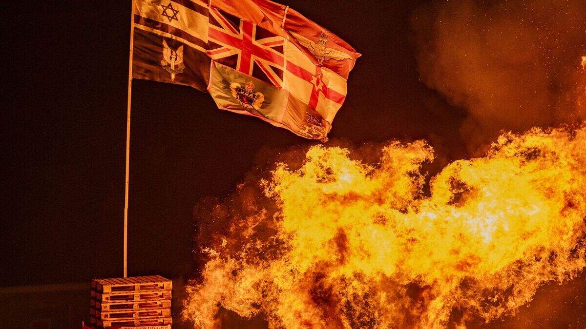 Derry bonfires: Pictures of controversial bonfires lit in Bogside and ...