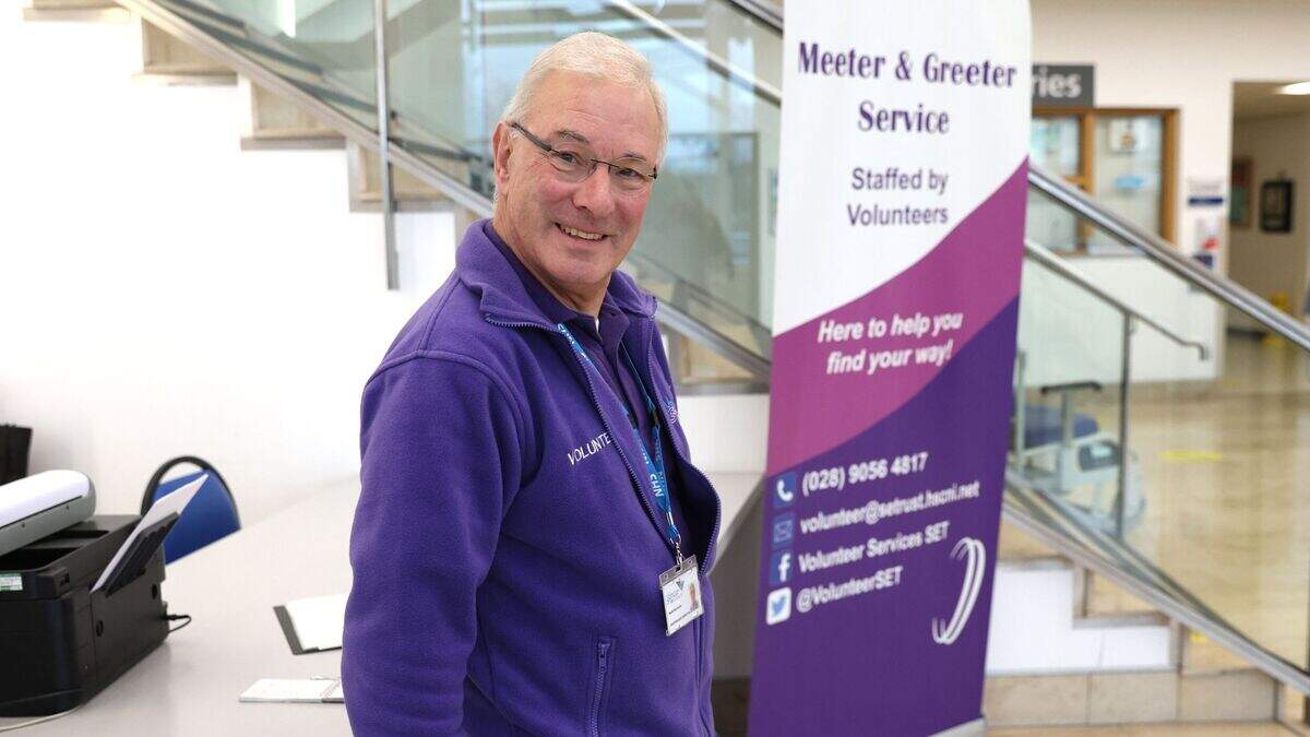 Keith Burnside takes on meet-and-greet role as a volunteer at the ...