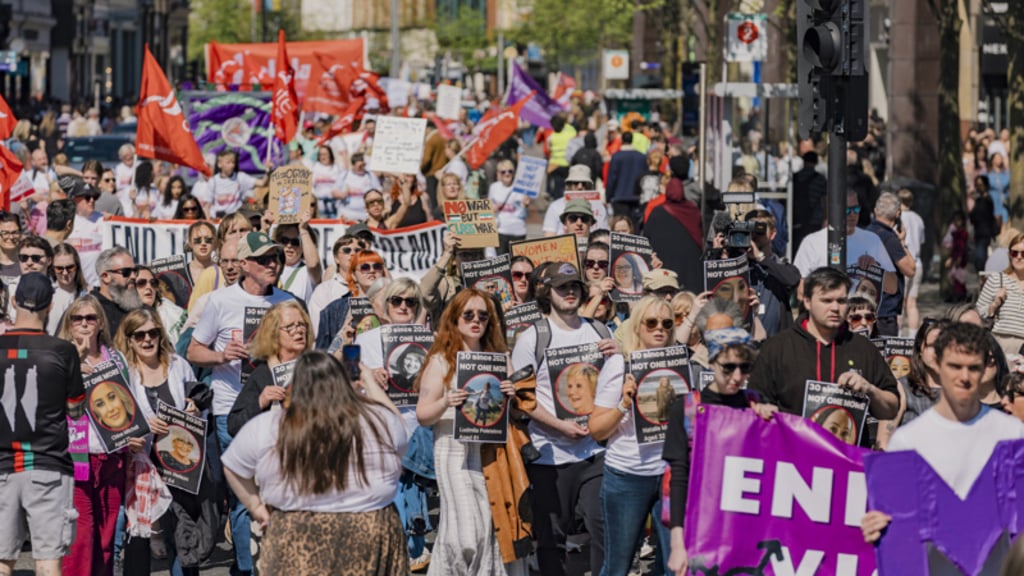 More than 2,000 attend ROSA NI's rally against femicide and gender ...