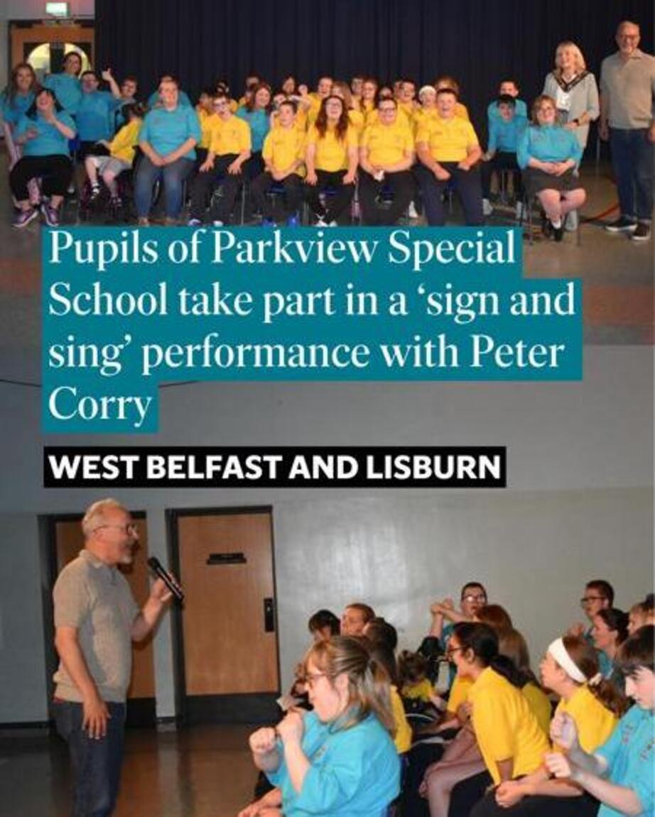 Pupils of Parkview Special School take part in a ‘sign and sing ...