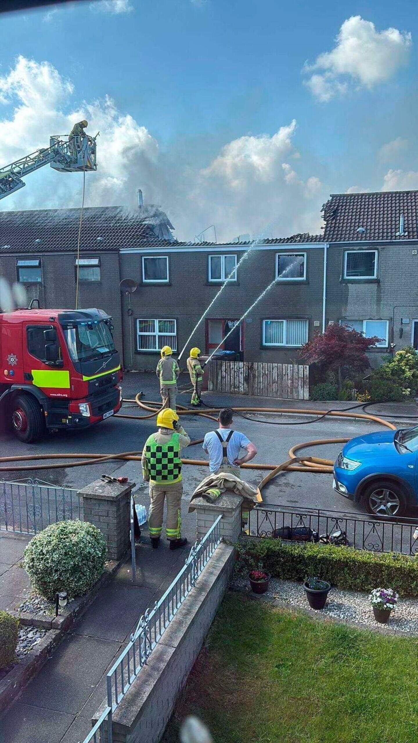 Drumaness, Ballynahinch: Fire Service responds to oil tank fire in Co ...