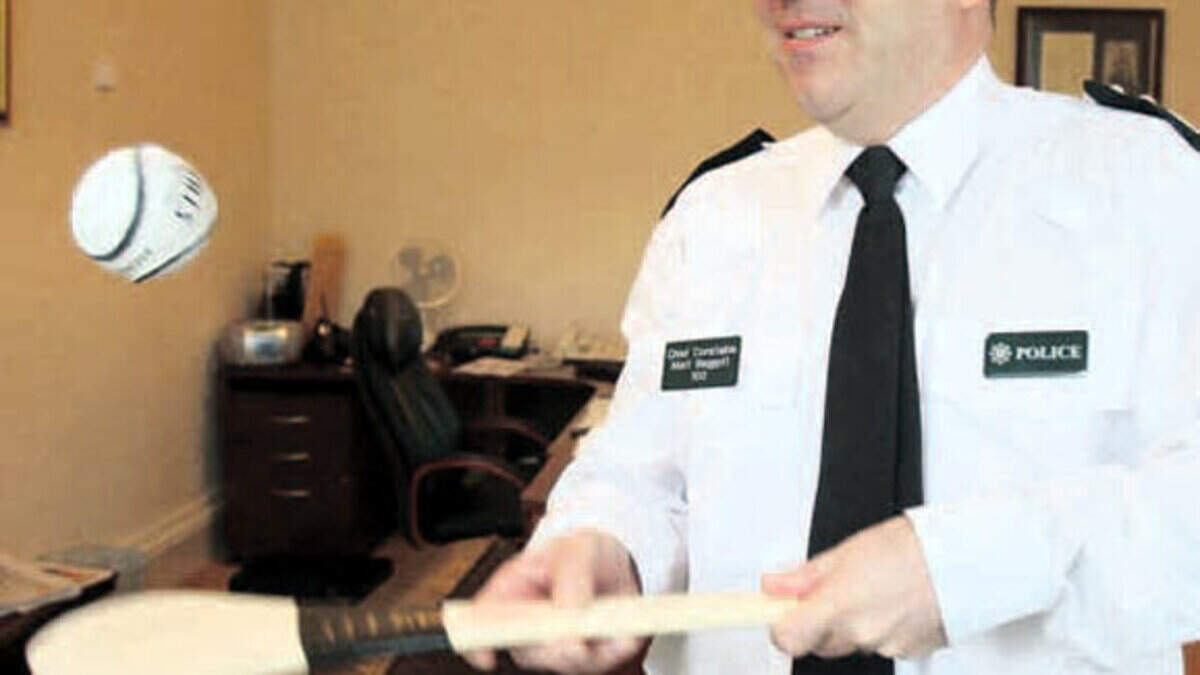 Northern Ireland police chief gets to grips with skills of hurling ...