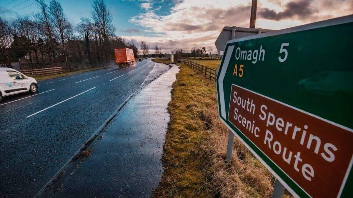 Driver cautioned at scene of multi-vehicle crash on A5 near Omagh ...