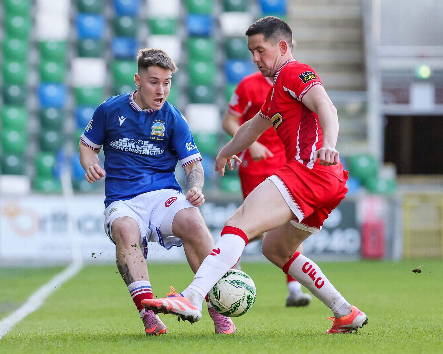 Linfield v Cliftonville: McStravick double, boos and European play-off ...