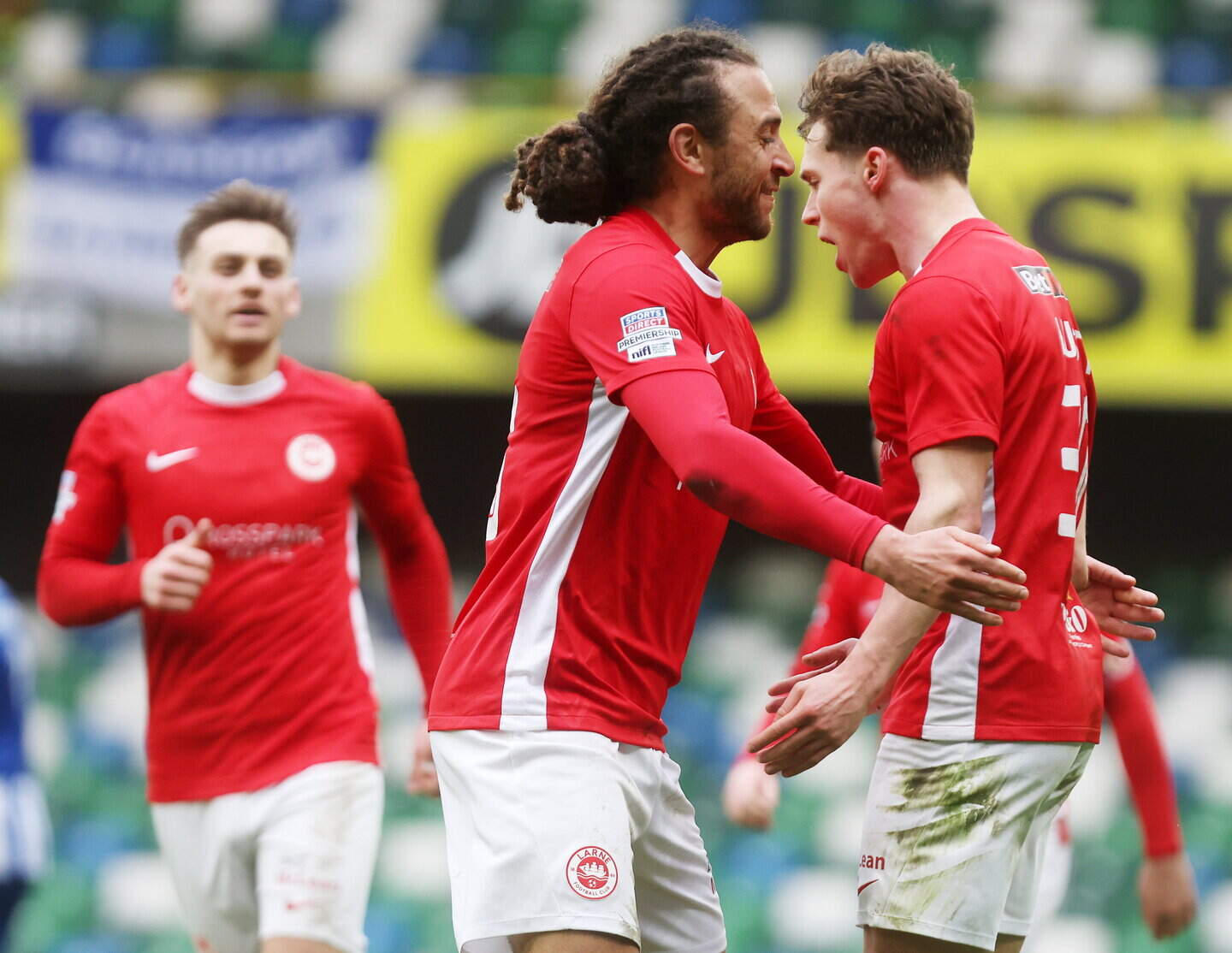Irish Cup final Coleraine v Dungannon Swifts: Ruaidhri Higgins chasing ...