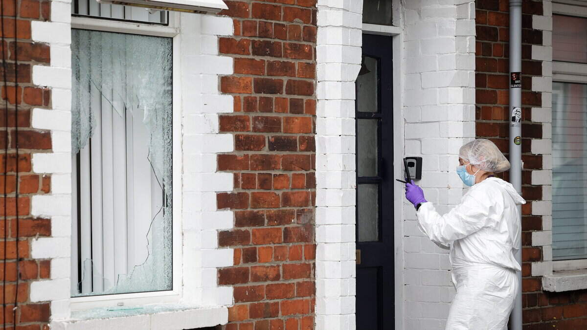 Gang of ‘racist vigilantes’ tear guttering from Belfast home and try to ...