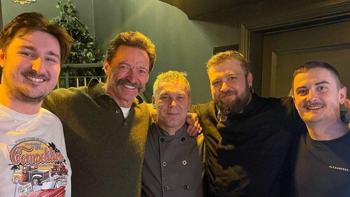 Hugh Jackman pictured in Holywood, Co Down, NI bar | Belfast Telegraph