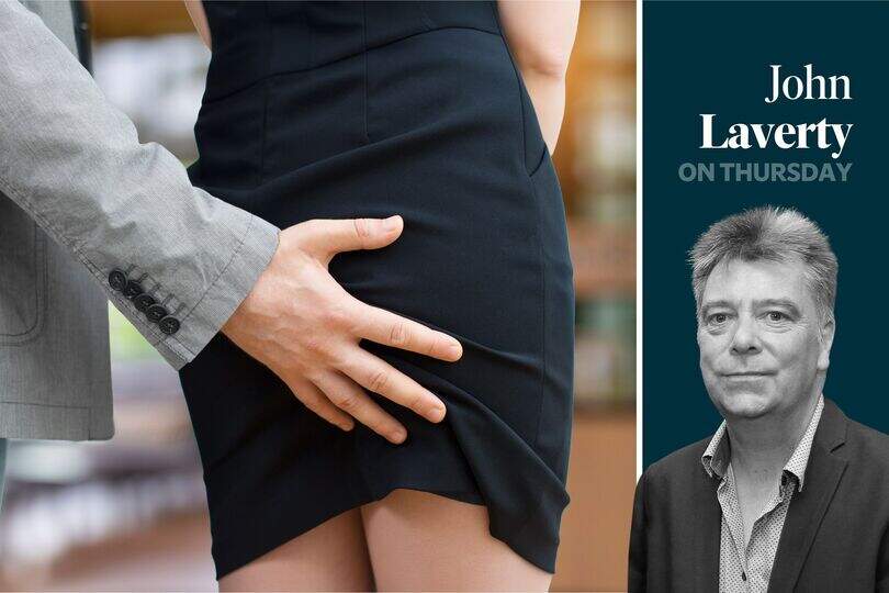 A brazen celebrity sexual assault in a busy Belfast hotel bar... yes ...