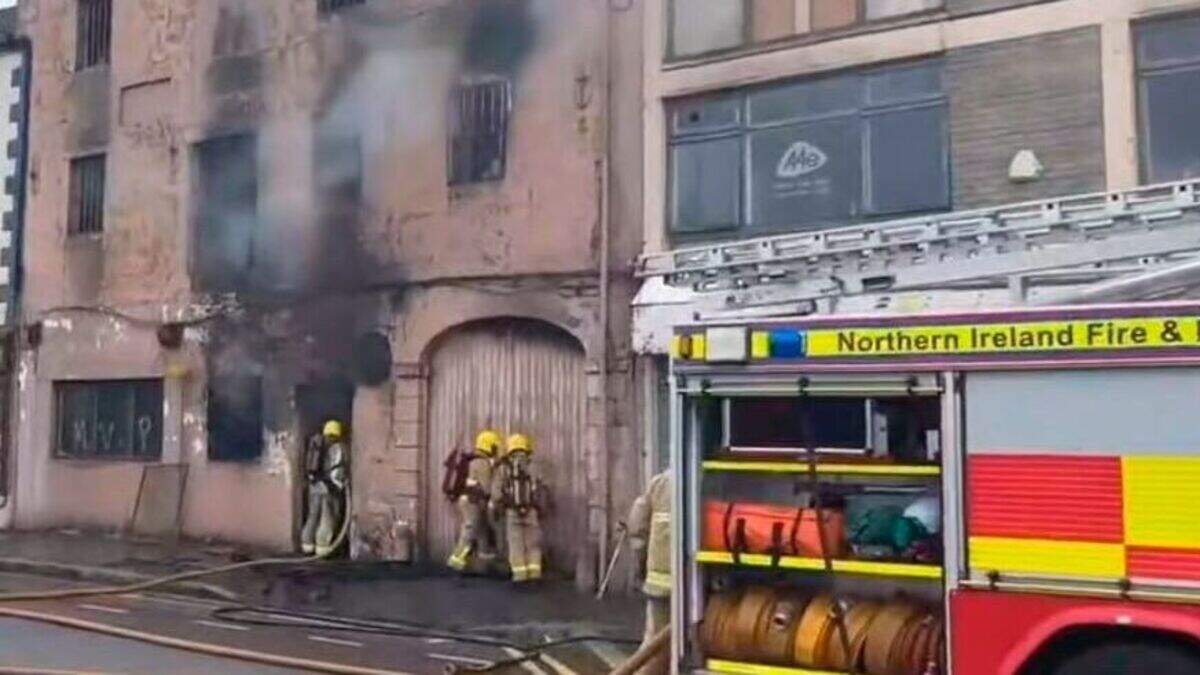 Merchants Quay: Firefighters battle blaze in Newry | Belfast Telegraph