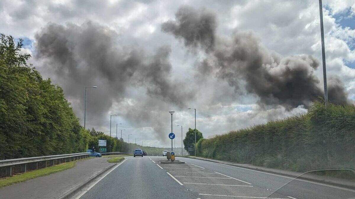 Emergency services respond to fire in Co Tyrone as motorists advised to ...