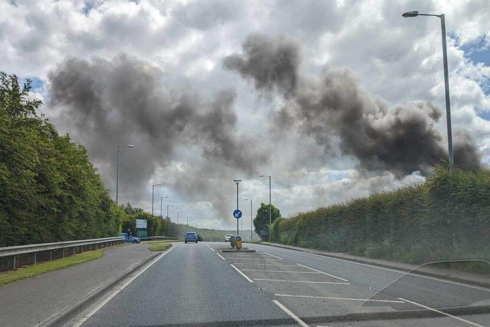 Emergency services respond to fire in Co Tyrone as motorists advised to ...