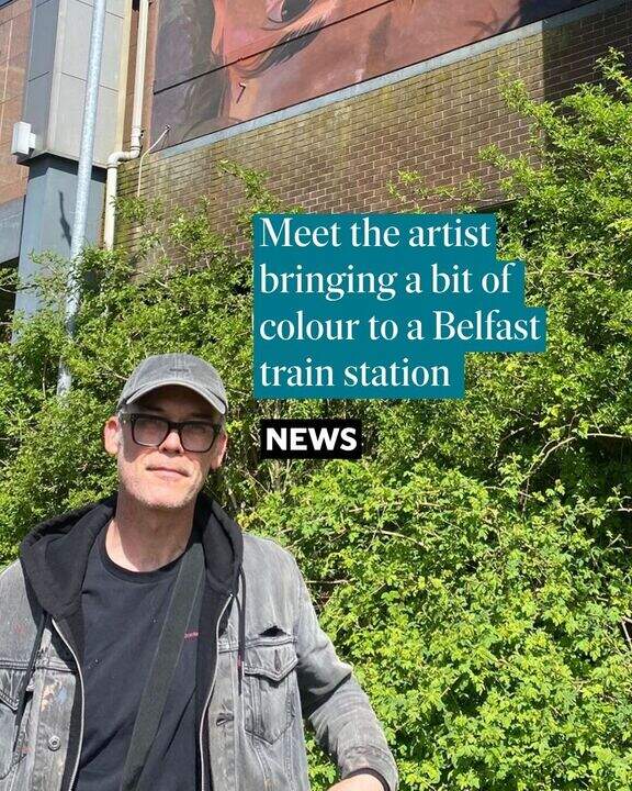 Meet the artist bringing a bit of colour to Belfast train station ...