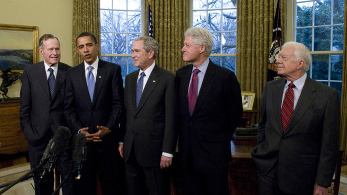 Presidents get together in Oval Office | Belfast Telegraph