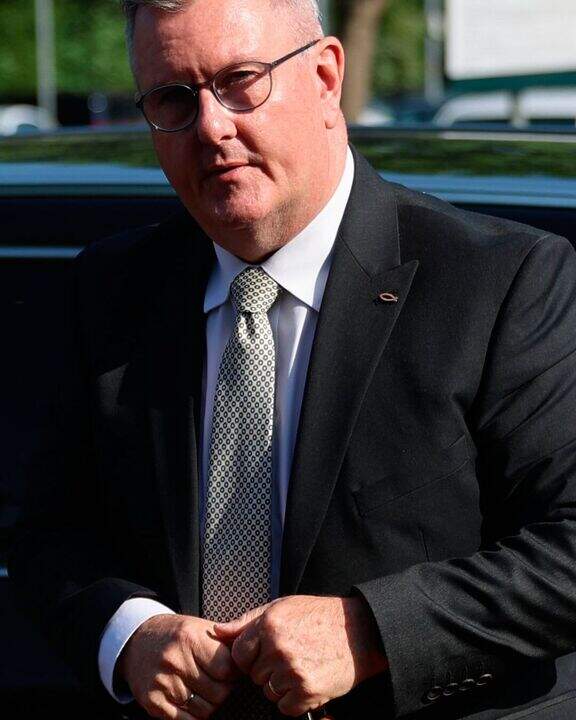 Jeffrey Donaldson arrives at Newry court | Belfast Telegraph