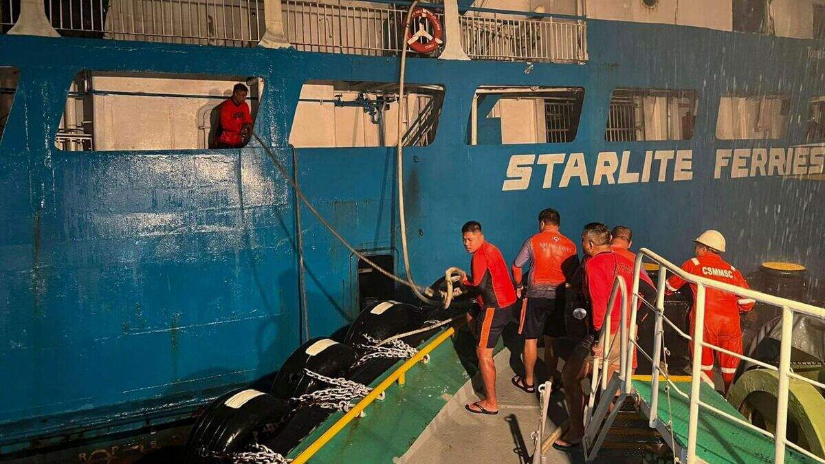 All 85 passengers and crew aboard burned ferry safely rescued in ...