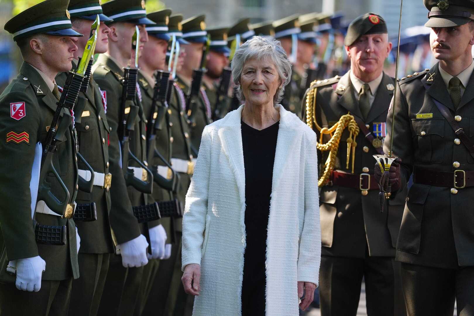 Catherine Connolly lays wreath at Arbour Hill Commemoration | Belfast ...