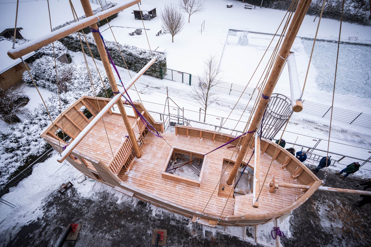 New galleon arrives ready for revamp of Diana memorial playground ...