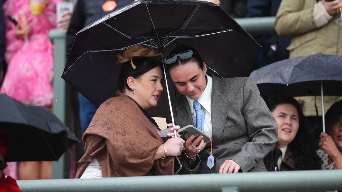 Crowds brave the elements at Aintree ahead of Grand National | Belfast ...