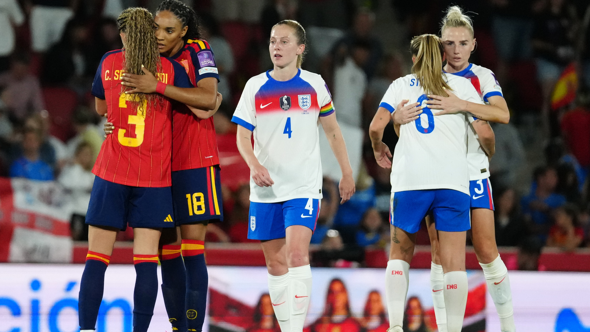 England thrashed by Spain to dent automatic World Cup qualification ...