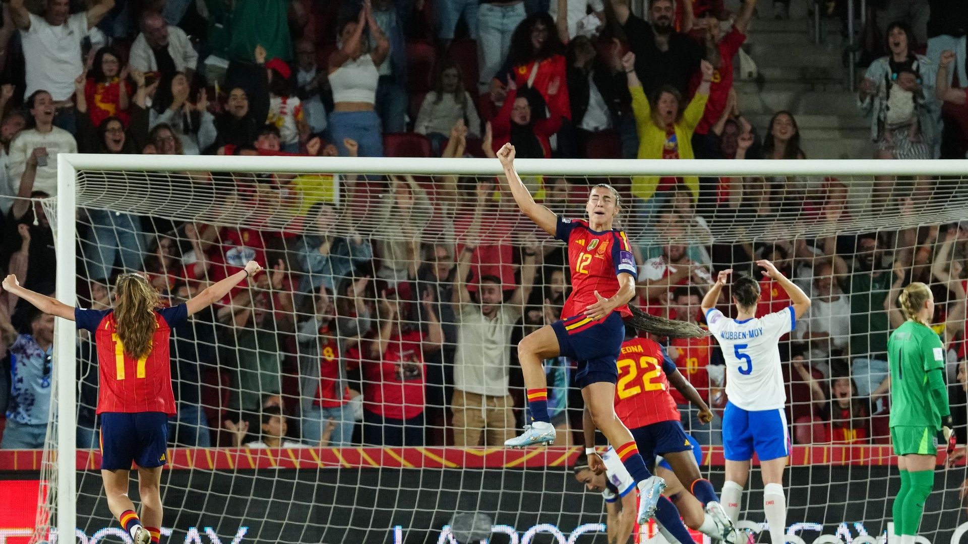 England thrashed by Spain to dent automatic World Cup qualification ...