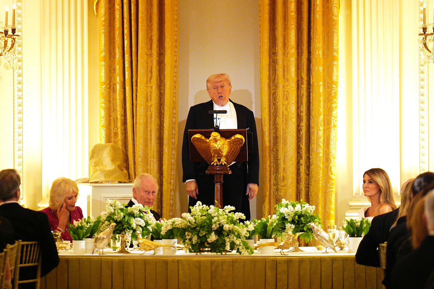 What was on menu at lavish White House banquet as Donald Trump singled ...